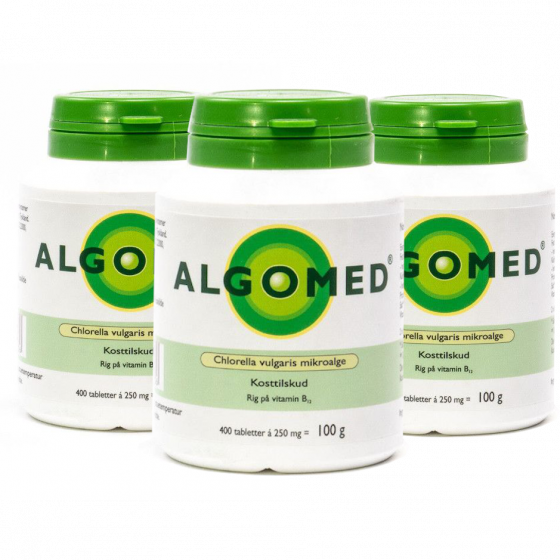 Algomed® - Chlorella 3x 100g / 400 tabletten (250mg) (bundel deal)
